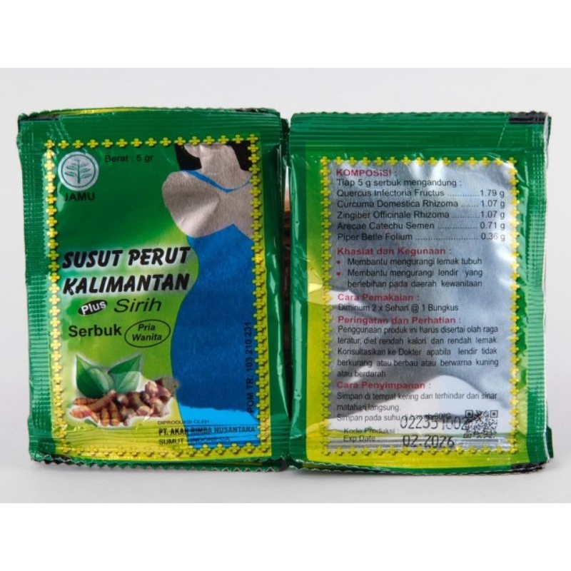 Jual P.J Akar Rimba Jamu Serbuk Plus Sirih Susut Perut Kalimantan ...