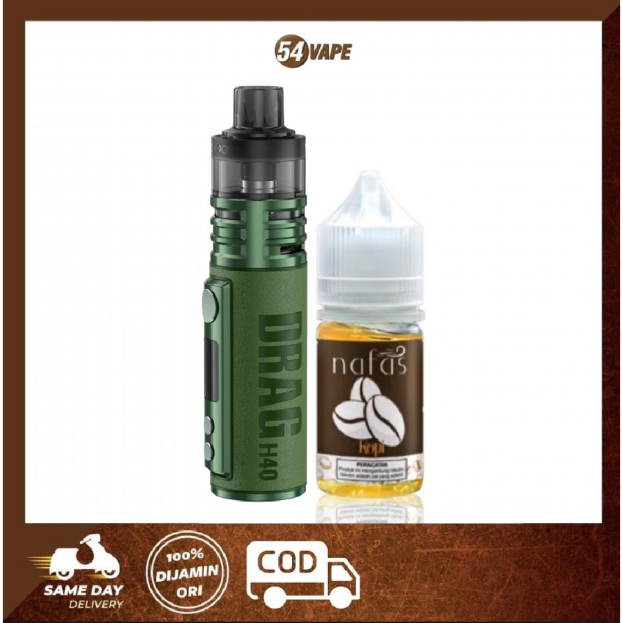 Jual Voopoo Drag H40 40W + Liquid Nafas 30ml | Shopee Indonesia
