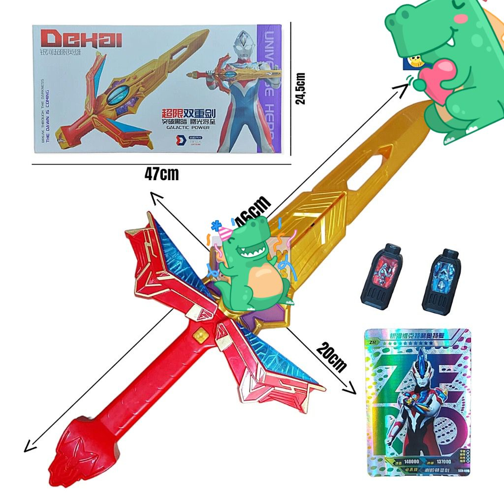 Jual Mainan Ultraman Decker Dx Ultra Dual Sword Pedang Ultraman NEW ...