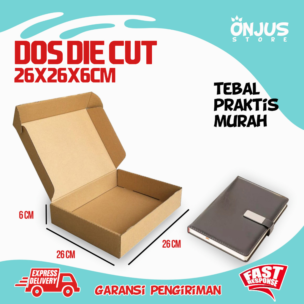 Jual KARDUS BOX KARTON PACKING DUS PIZZA DIE CUT CA1 POLOS 26 cm x 26 ...