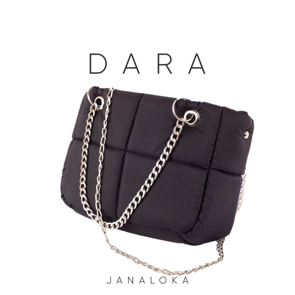 Jual JANALOKA Dara Shoulder Bag Black | Shopee Indonesia