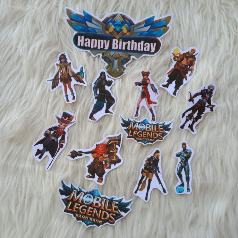 Jual TOPPER MOBILE LEGENDS/HIASAN KUE ULANG TAHUN/KARAKTER KUE | Shopee ...