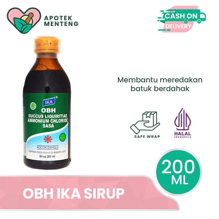 Jual OBH Ika Sirup 200 mL - Obat Batuk Berdahak | Shopee Indonesia