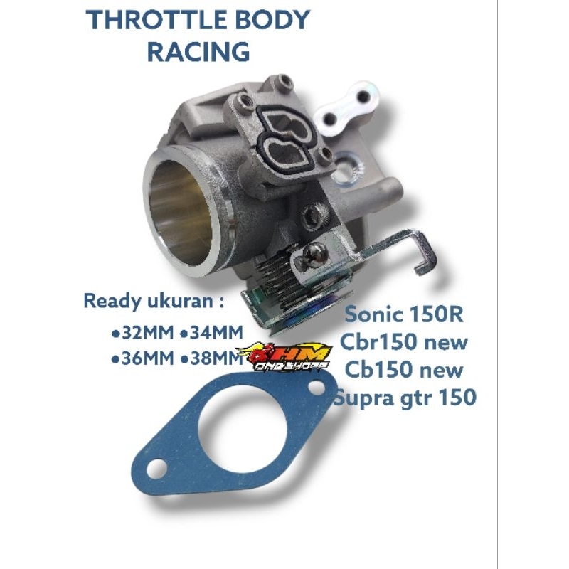 Jual thorttle body cbr150 new cb 150 new sonic 150 supra gtr tb mode ...