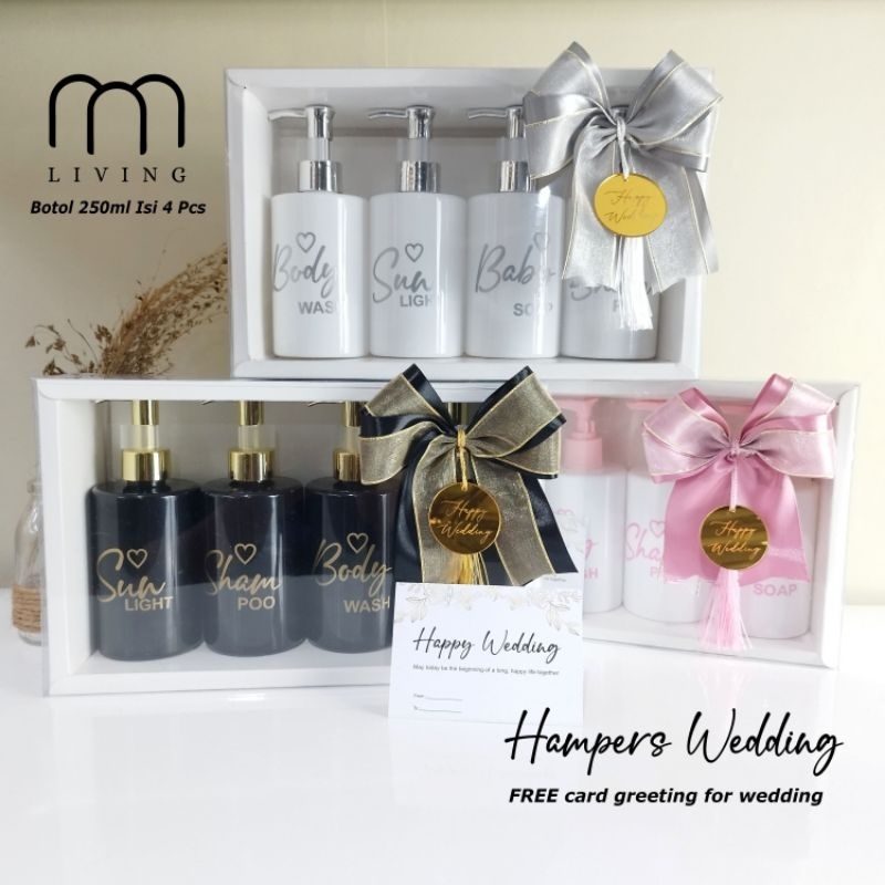 Jual Hampers Wedding Kado Pernikahan Wedding Gift Botol Sabun Aesthetic ...