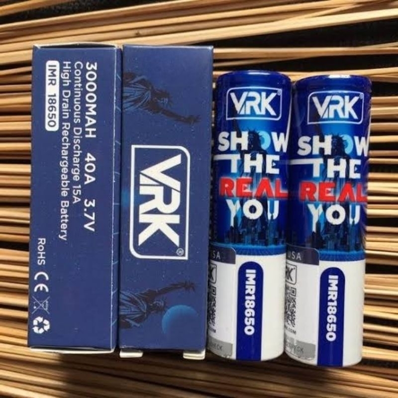Jual BATRAI VRK BIRU 18650 3000 mAh | Shopee Indonesia
