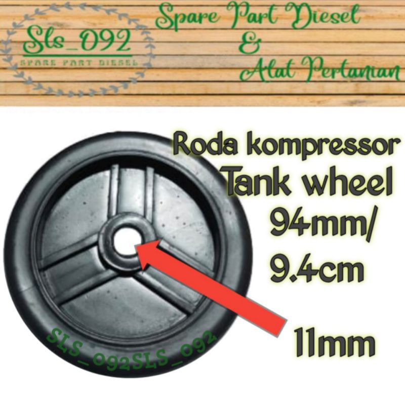 Jual KOMPRESSOR UDARA (RODA/TANK WHEEL) 94MM SMALL | Shopee Indonesia