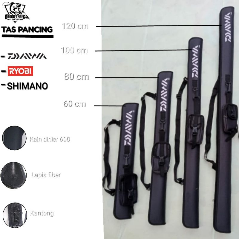 Jual tas pancing anti air model pedang hard case || 60cm 80cm 100cm ...
