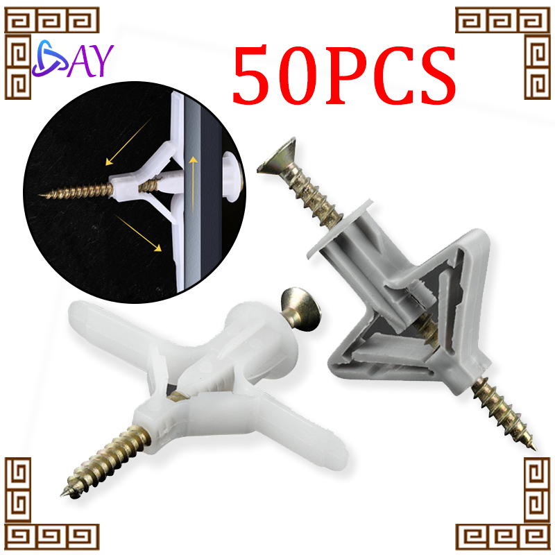 Jual 【50 Pcs】Butterfly Expansion Bolt Set/Sekrup Gypsum/Pengencang ...