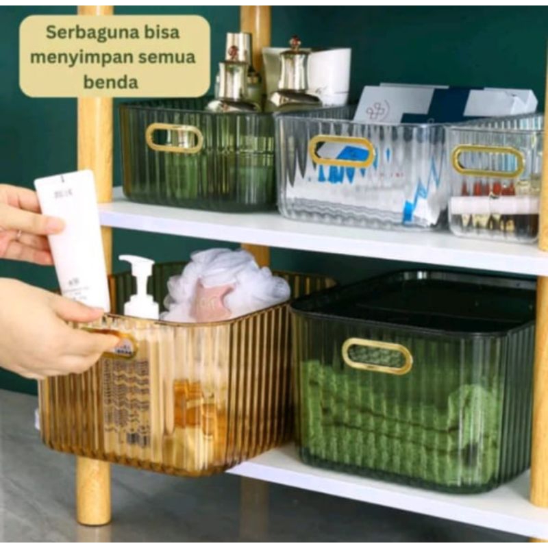 Jual MS Storage box kotak penyimpanan transparan akrilik box ...