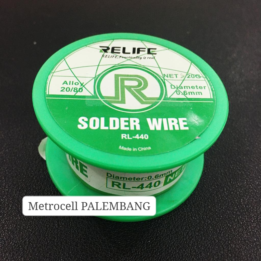 Jual TIMAH GULUNG RELIFE SOLDER WIRE RL-440 DIAMTER 0.6MM | Shopee ...