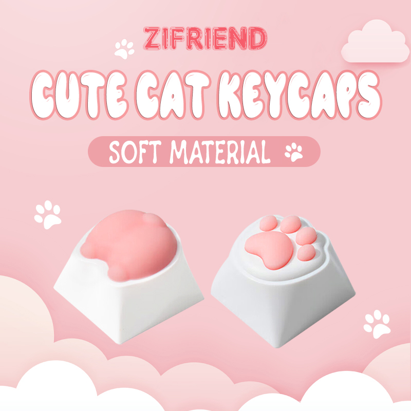 Jual [4pcs]Cat Paw Keycap Bentuk Cakar Kucing Lucu Bahan ABS 4 Keys ...