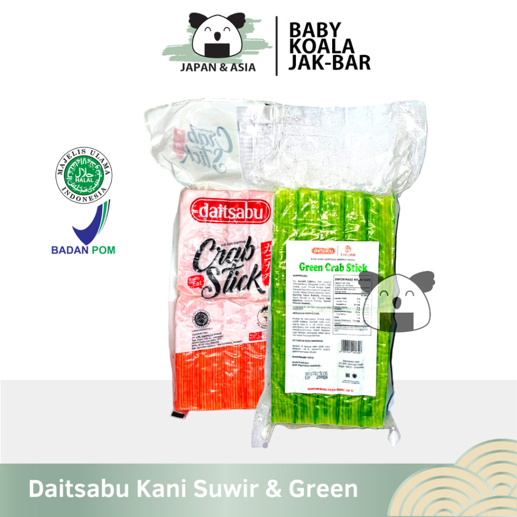 Jual DAITSABU Crabstick Kani Suwir 500 g Halal │ Crab Stick for Kani ...
