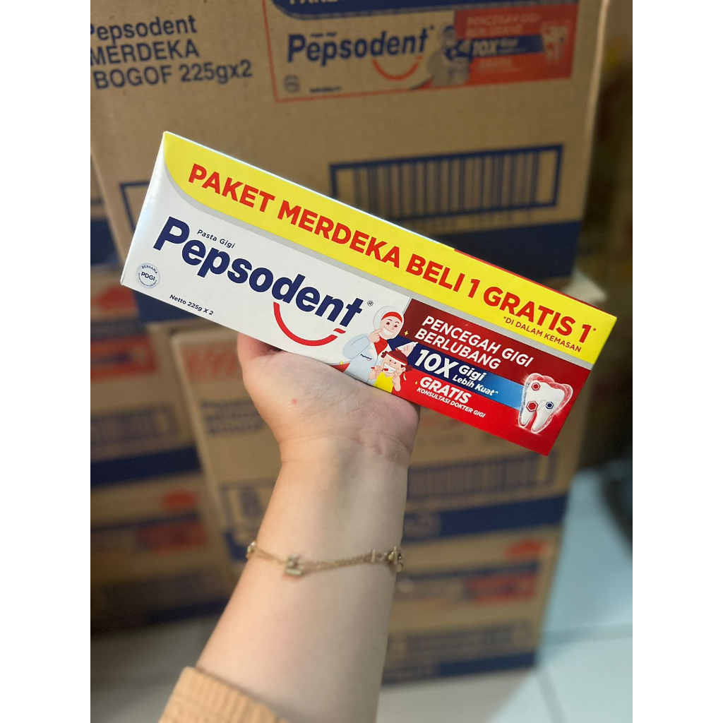 Jual pepsodent edisi merdeka isi 2 @225gr | Shopee Indonesia