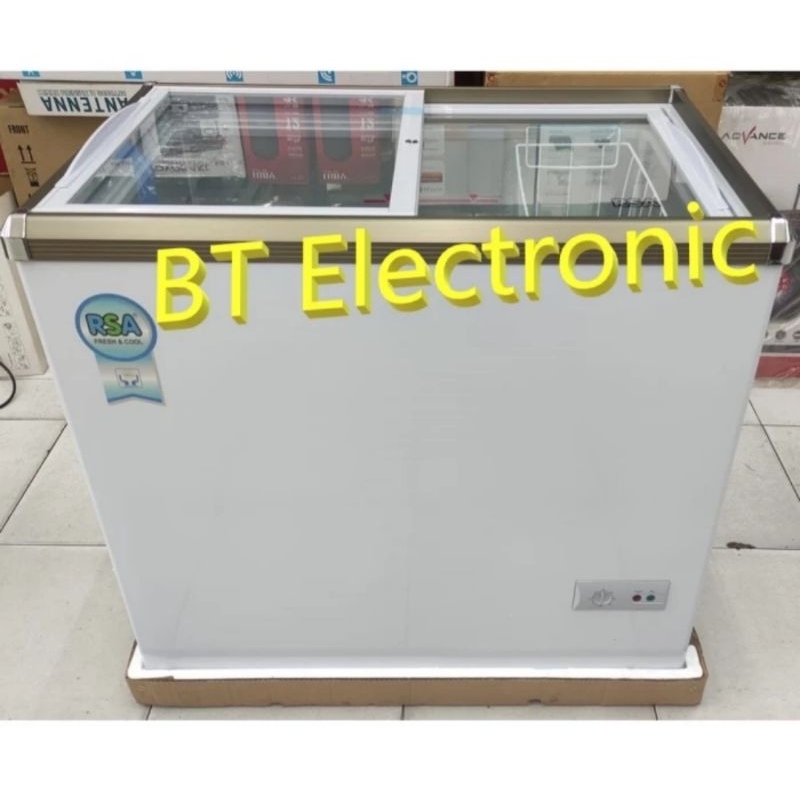 Jual Chest Freezer RSA XS-200 / XS200 Sliding Flat Glass Box Pembeku ...