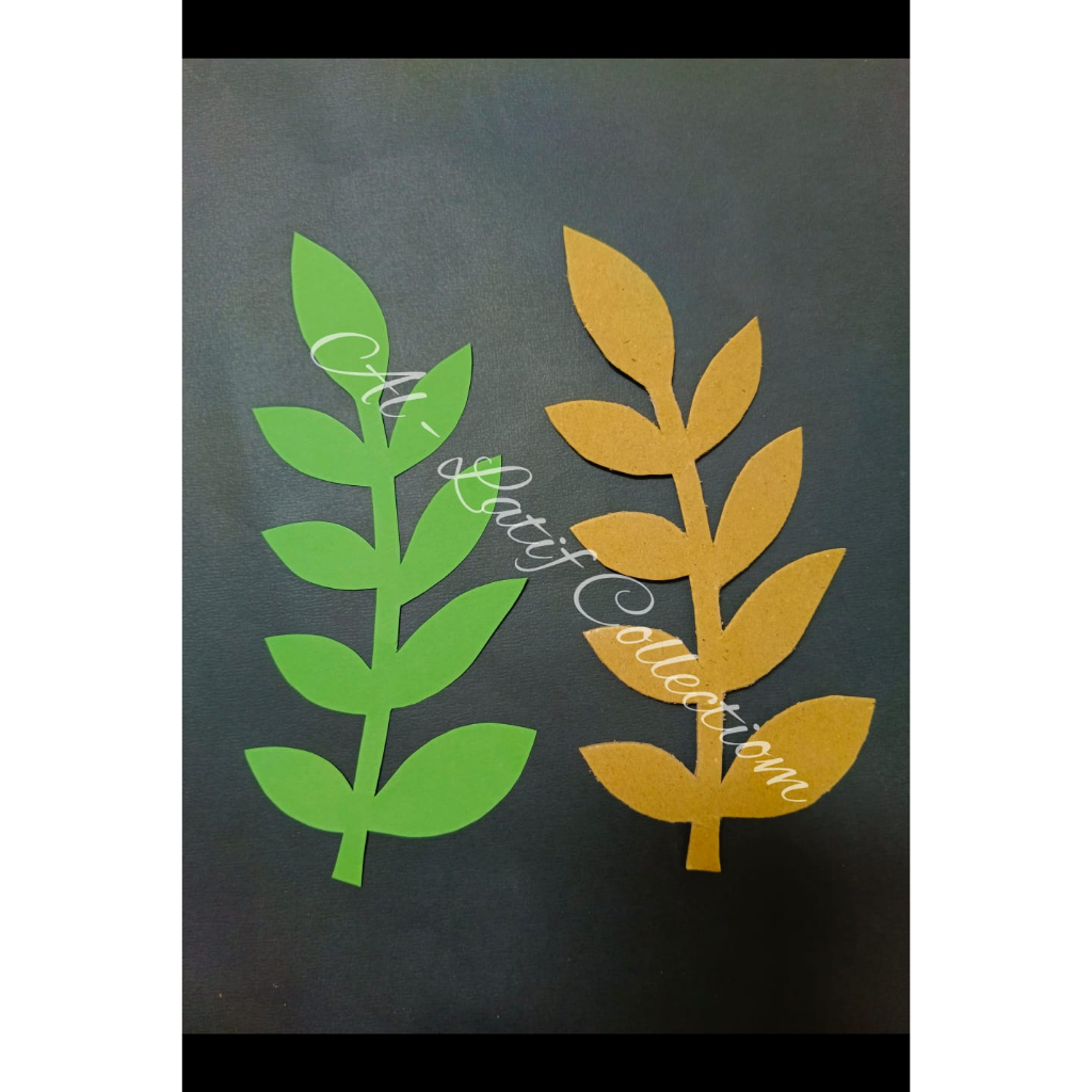 Jual D-01 || Pola Daun || paper tropical leaf || paper flower || Pola ...