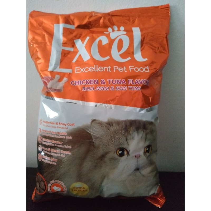 Jual EXCEL CAT DRY FOOD MAKANAN KERING KUCING 500GR CHICKEN TUNA ...