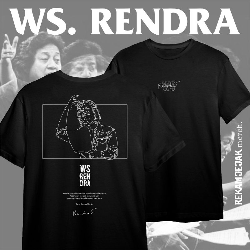 Jual KAOS WS RENDRA | KAOS TOKOH | KAOS PREMIUM | REKAMJEJAKMERCH ...