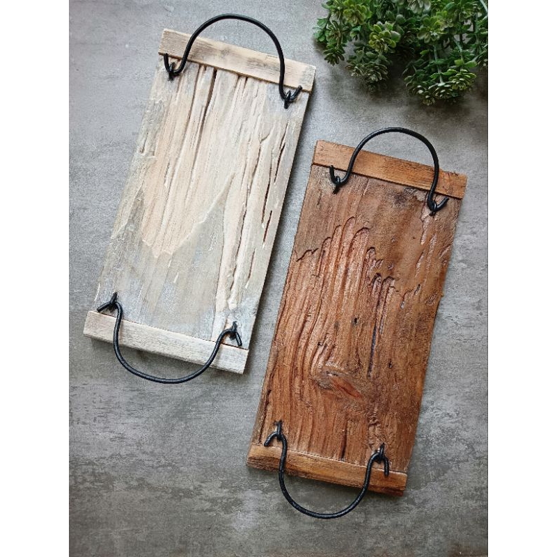 Jual Tray Rustic Handle Besi Props | Shopee Indonesia