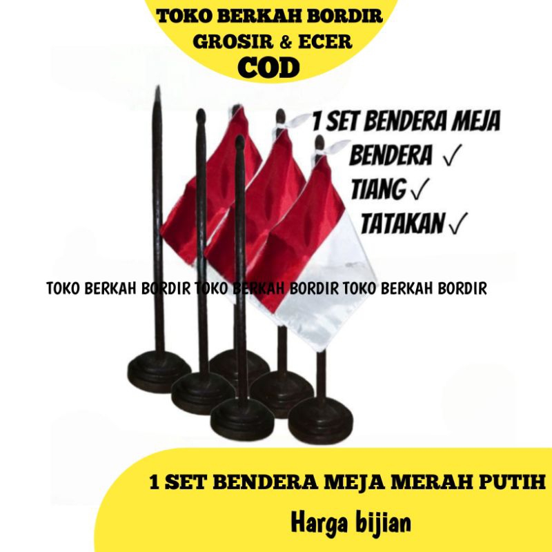 Jual Bendera meja merah putih / bendera meja indonesia / bendera meja ...