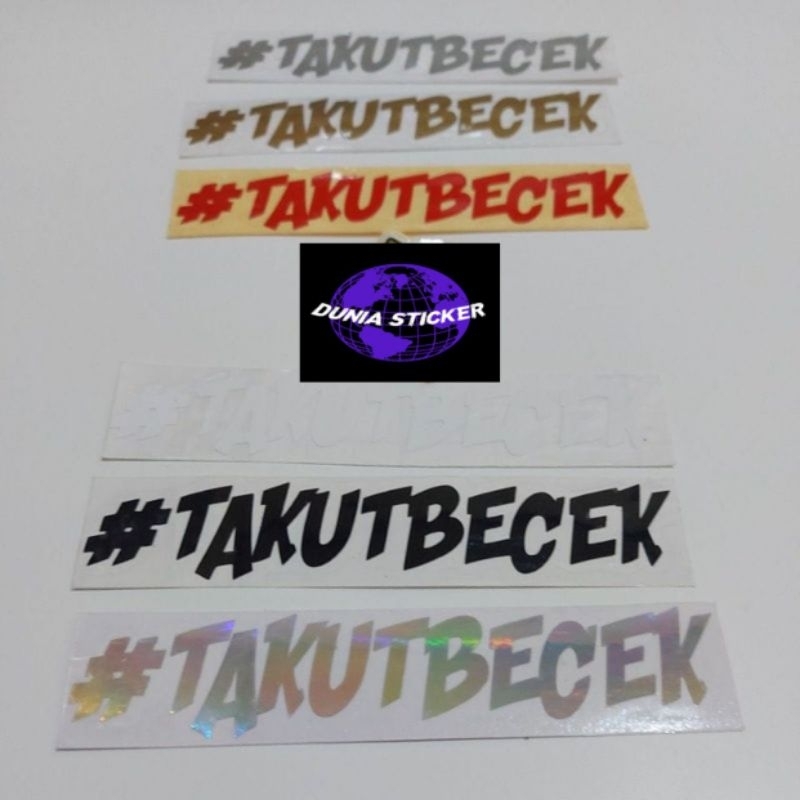Jual Stiker Takut Becek Sticker Cutting Stiker Viral Motor Murah Anti ...