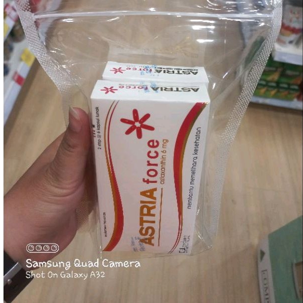 Jual Astria Force Banded Astaxanthin 6mg @2box (24 kapsul) | Shopee ...