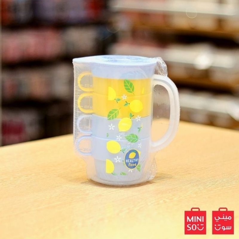 Jual MINISO LEMON DAY WATER PITCHER & 4 CUPS / TEKO SET DAN GELAS ...