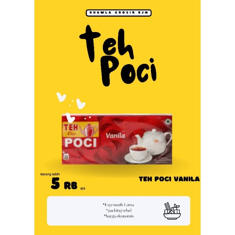 Jual Teh Celup Cap Poci Aroma Vanila 25 Bags - Teh Poci -Tea Bag ...