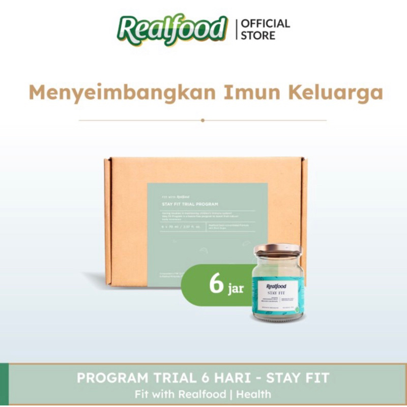 Jual Realfood Trial Stay Fit Minuman Sarang Burung Walet + Immune ...