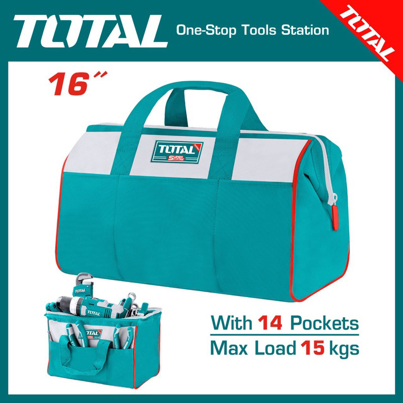 Jual TOTAL Tools Bag 16” THT261625 | Shopee Indonesia