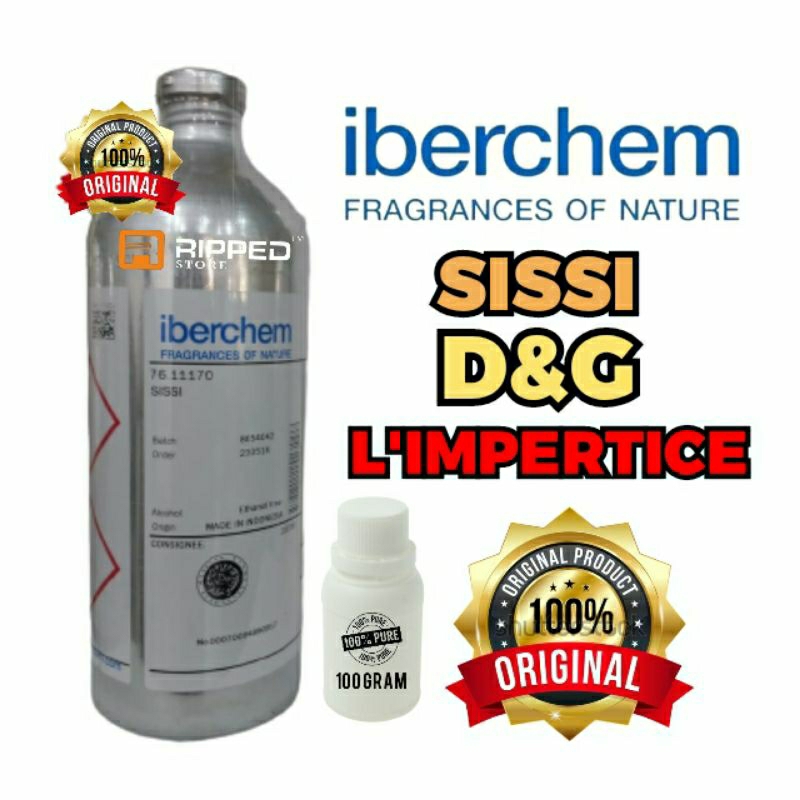 Jual (100 ML) BIBIT PARFUM MURNI SISSI BY IBERCHEM ORIGINAL | Shopee ...