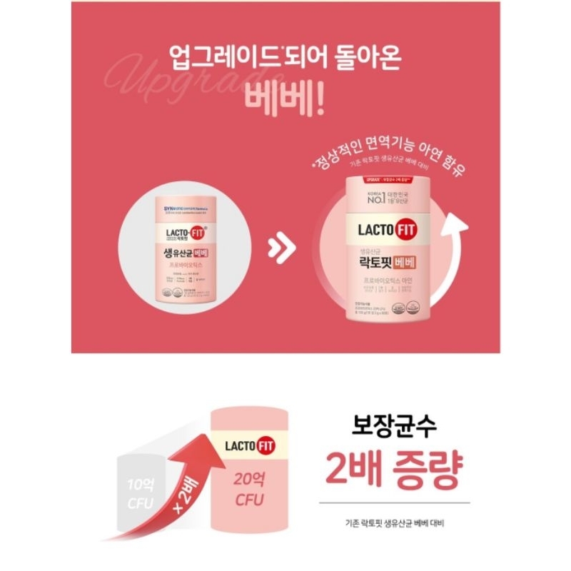 Jual Lactofit Baby Up Grade Lacto fit Probiotics Korea | Shopee Indonesia