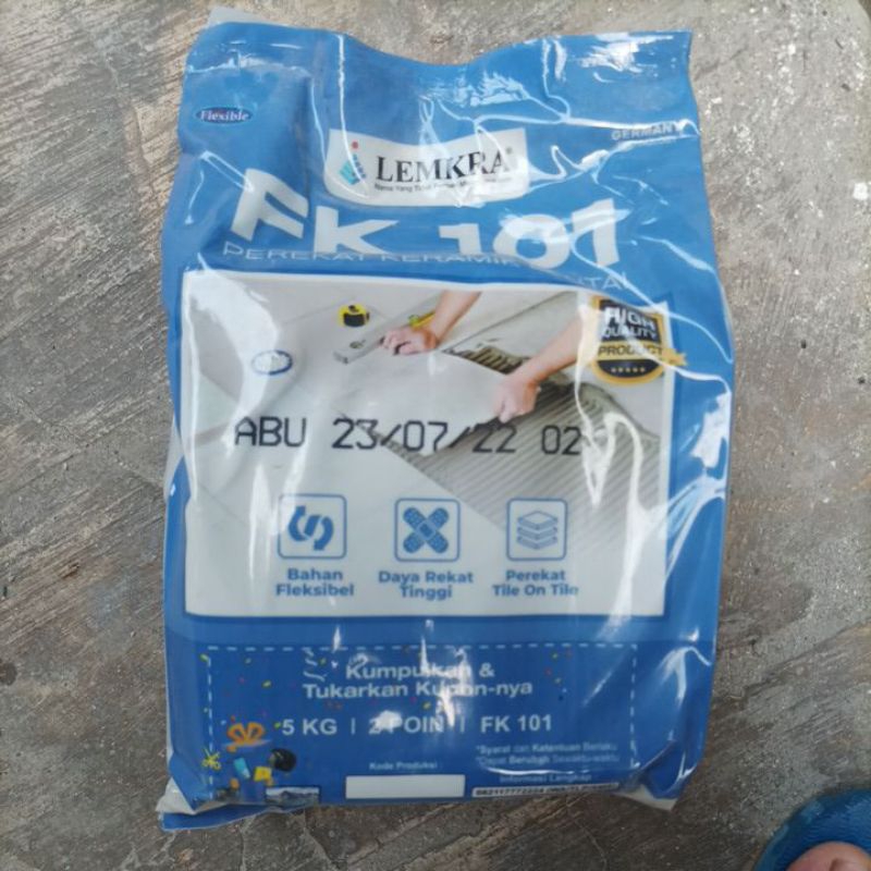 Jual lemkra fk 101 5kg perekat keramik diatas keramik | Shopee Indonesia