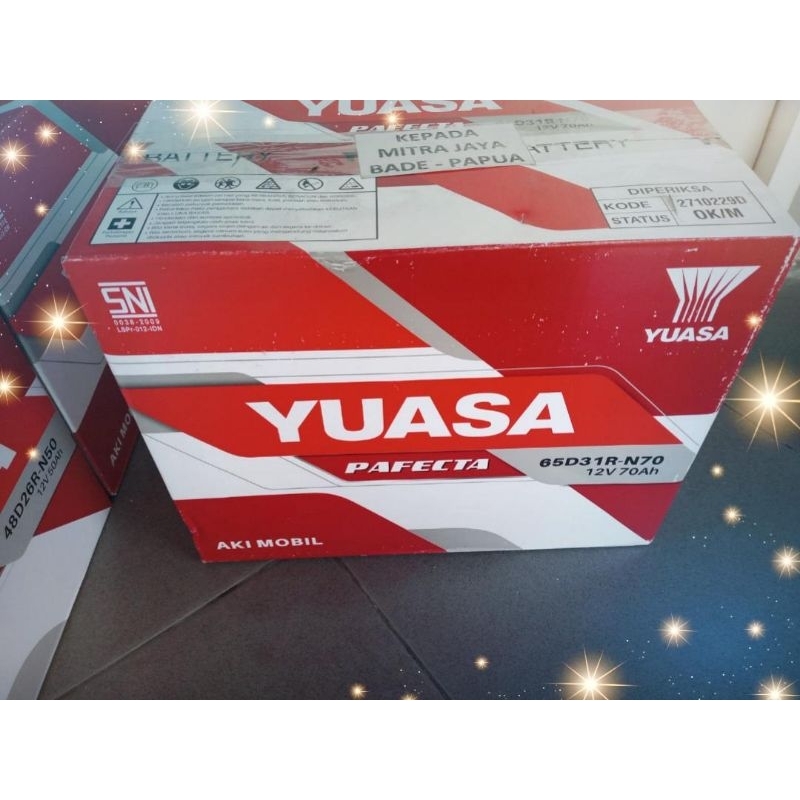 Jual Aki basah Yuasa N70 pafecta 12v 70ah | Shopee Indonesia