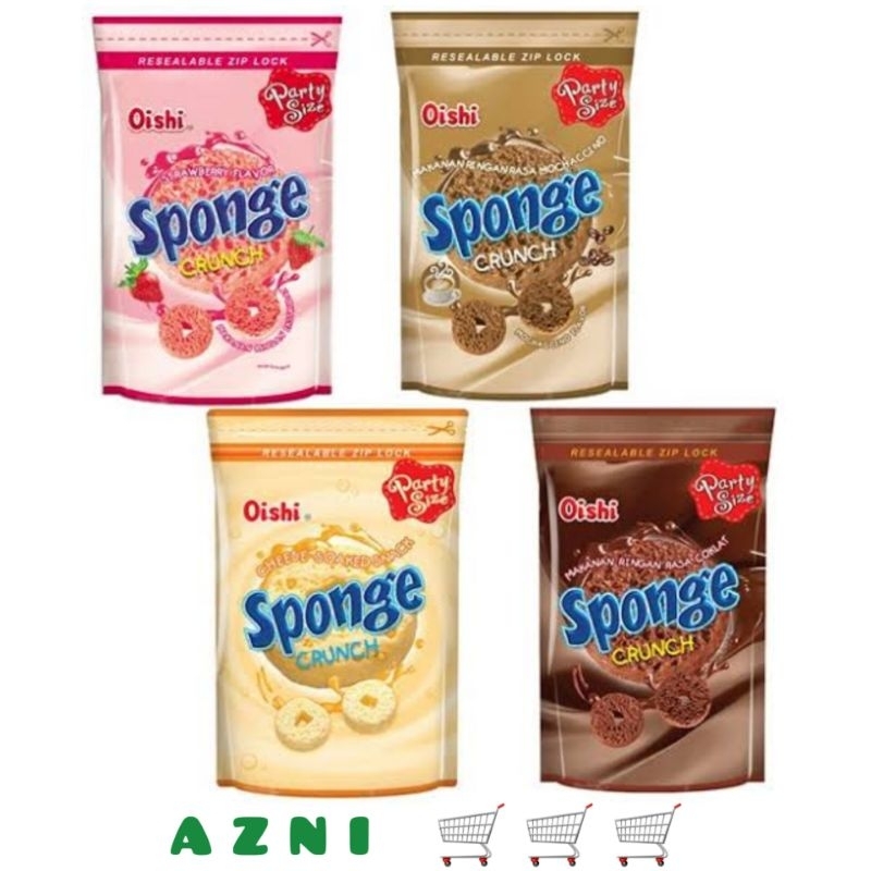 Jual Oishi Sponge Snack Party Size 110gr - Coklat/ Keju/ Mochacino ...