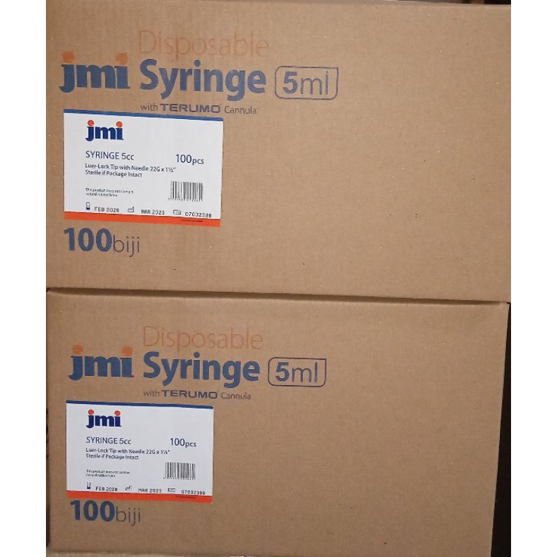 Jual Spuit / Syringe 5 ML JMI | Shopee Indonesia