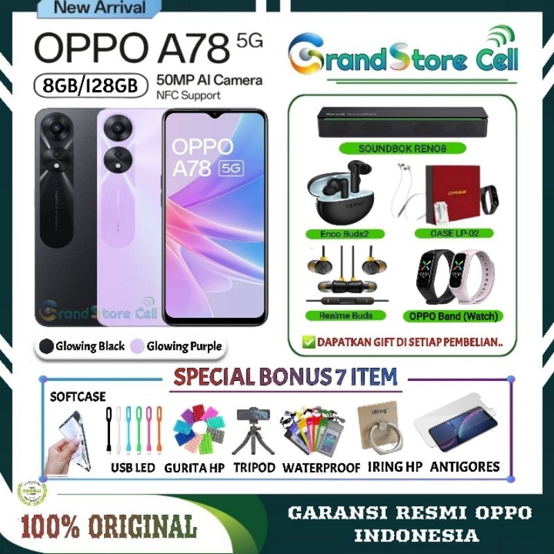 Jual OPPO A78 5G RAM 8/128 GB NFC | OPPO A 78 5G RAM 8/128 GB NFC ...