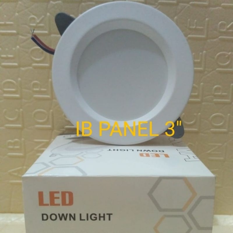Jual LED IB PANEL DOWNLIGHT 3 WATT NYALA KUNING / WARM WHITE NECO SOE ...