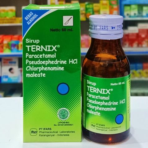 Jual Ternix 𝐒𝐈𝐑𝐔𝐏 𝟔𝟎𝐌𝐋 𝐇𝐈𝐉𝐀𝐔 - Meredakan Demam, Batuk, Pilek dan Sakit ...