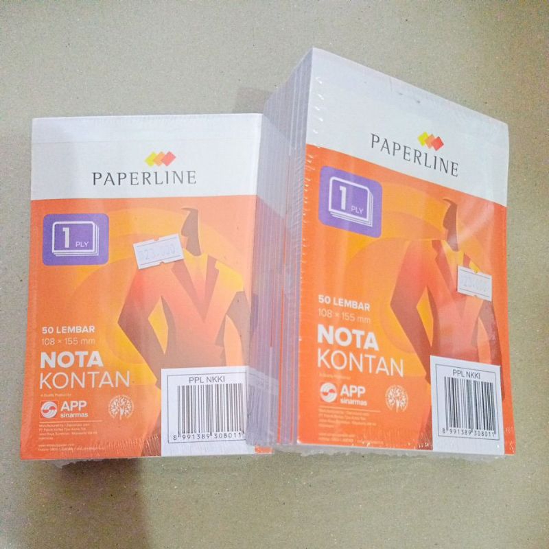 Jual NOTA PAPERLINE 1 PLY KECIL PACK (ISI 10 NOTA) | Shopee Indonesia