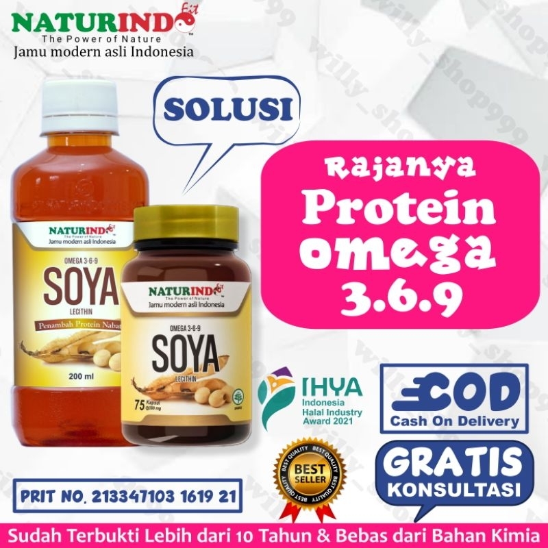 Jual Naturindo Omega Soya 3 6 9 Rahasia Keluarga Sehat obat herbal ...