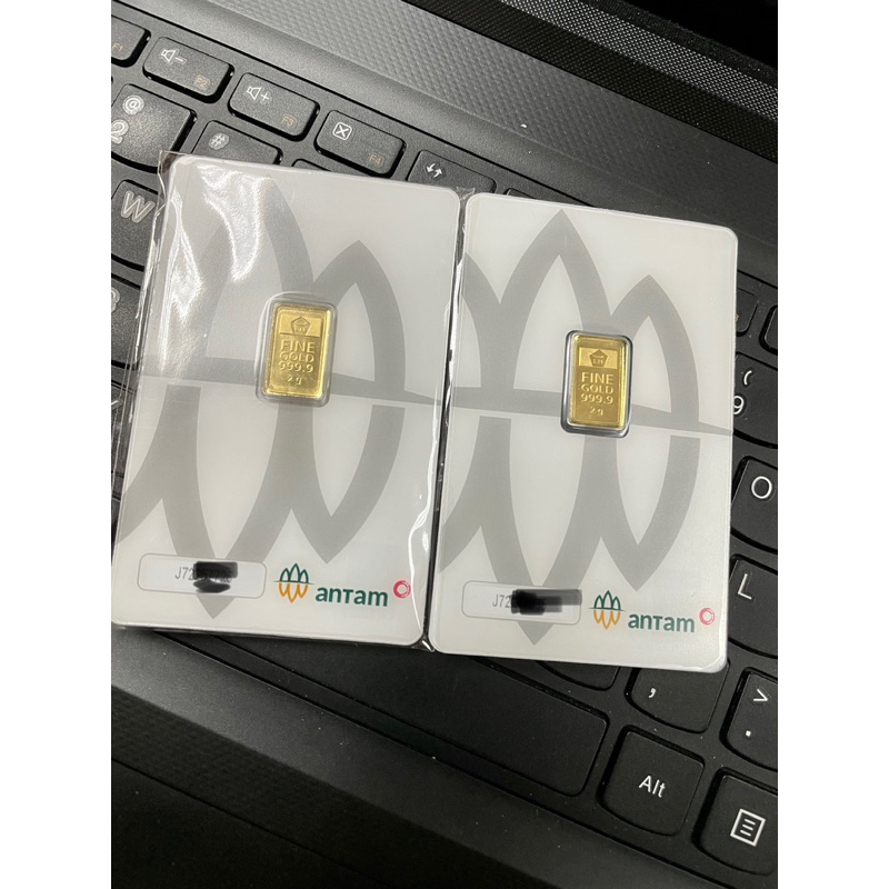 Jual ANTAM LM 2gr certieye 2023 logam mulia 24k | Shopee Indonesia