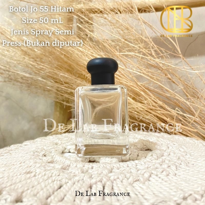 Jual botol parfum jo m*lne 50 ml hitam semi press/botol parfum 50 ml ...