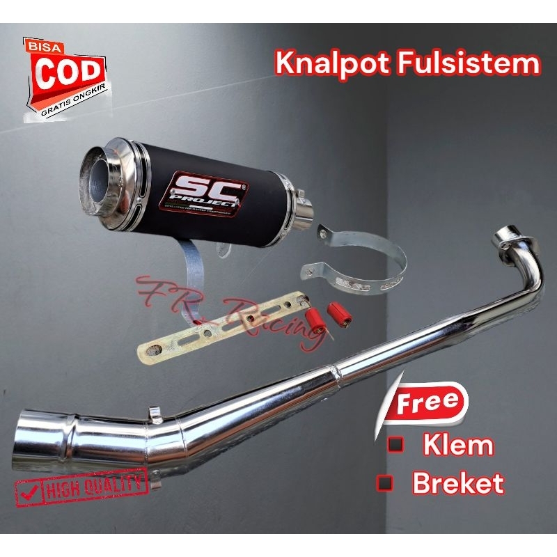 Jual Knalpot Racing SC Project Black Supra, Karisma, Blade, Revo ...