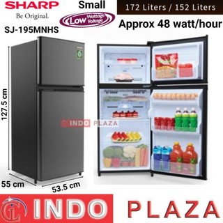Jual KULKAS SHARP 2 Pintu LOW WATT SJ-195MNHS / 236MNHS / 316MNHS ...