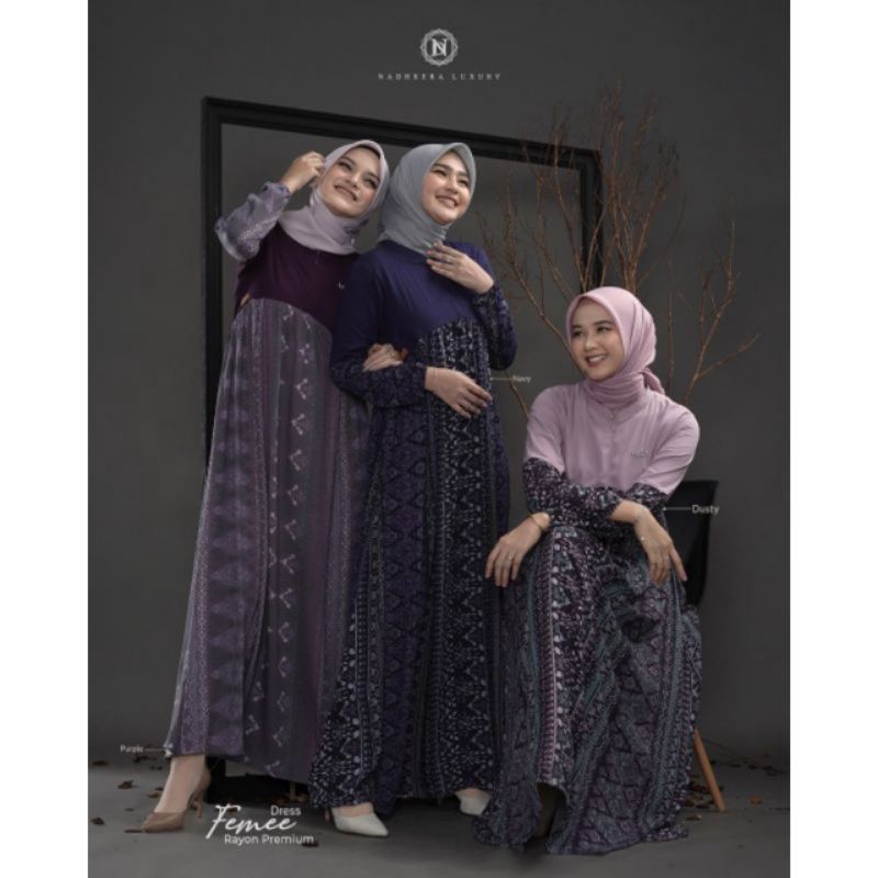 Jual FEMEE DRESS BY NADHEERA | Shopee Indonesia