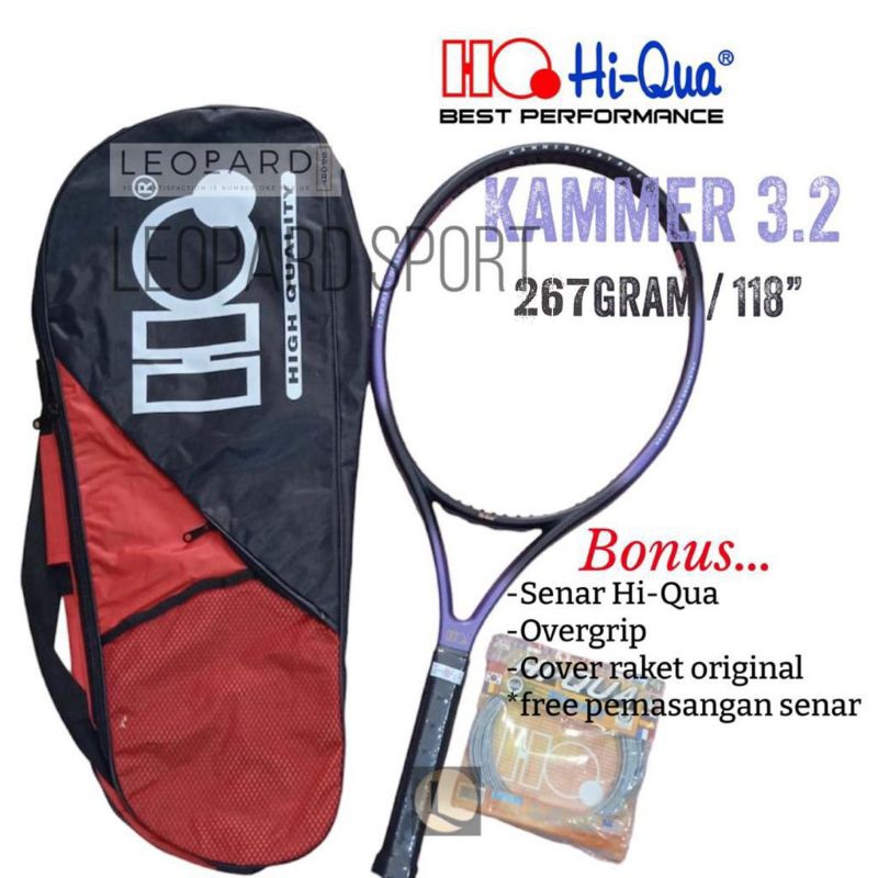 Jual Raket Tenis HI-QUA KAMMER 3.2 118" 265gr/ Tennis Racket | Shopee ...