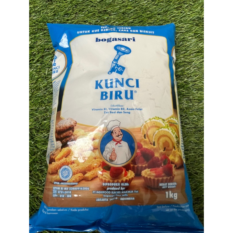 Jual TEPUNG TERIGU KUNCI BIRU 1 KG PROTEIN RENDAH KUNCI BIRU | Shopee ...