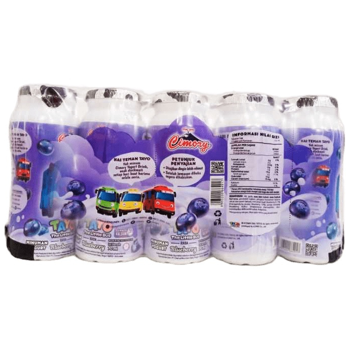 Jual CIMORY KIDS YOGURT DRINK ISI 5 x 65ml BOTOL PACK TAYO SERIES BLUEBBERRY STRAWBERRY CEMILAN ...