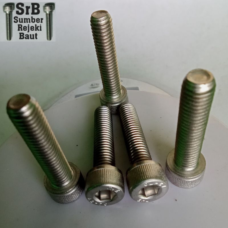 Jual baut L Stainless m8 x 35 (3,5cm) | Shopee Indonesia